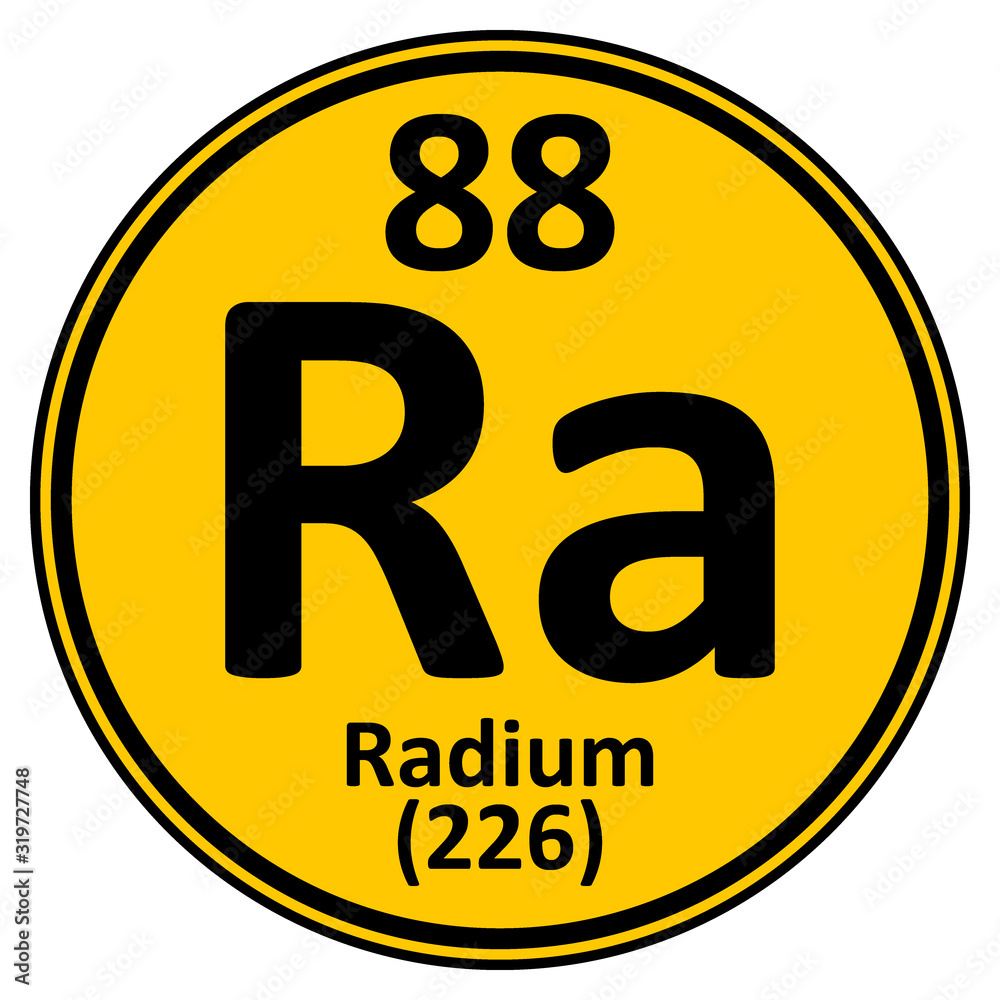 Periodic table element radium icon. Stock Vector | Adobe Stock