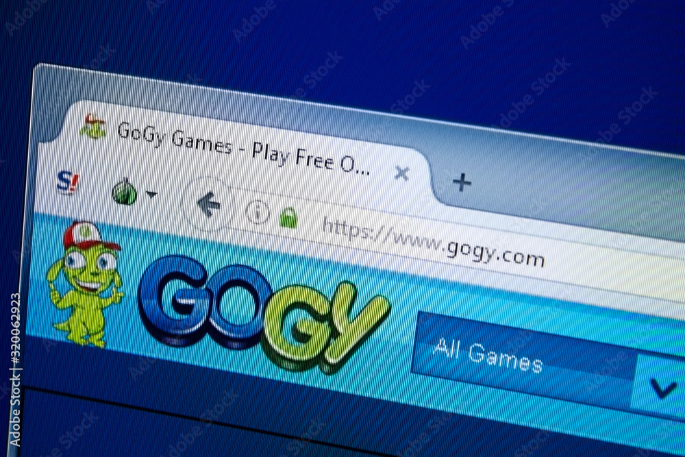 Ryazan, Russia - August 26, 2018: Homepage of Gogy website on the ...