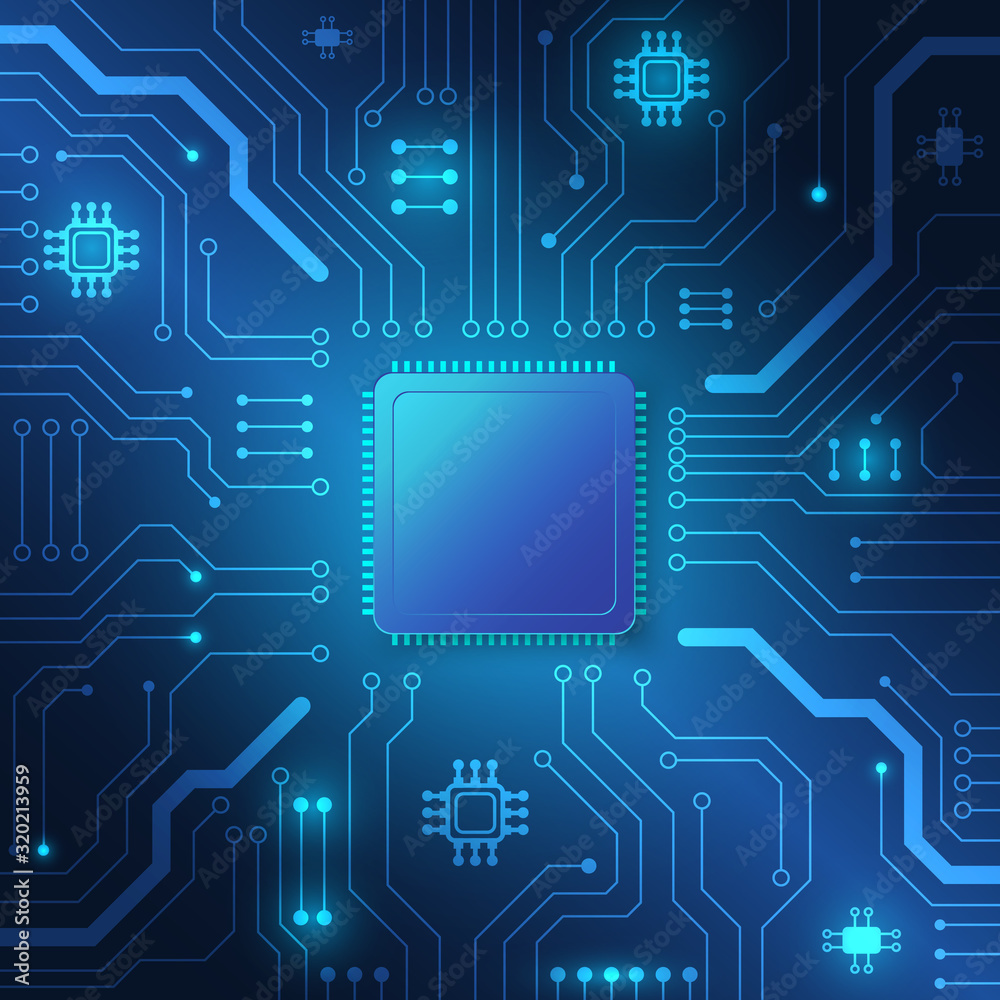Circuit board technology background Stock Vector | Adobe Stock