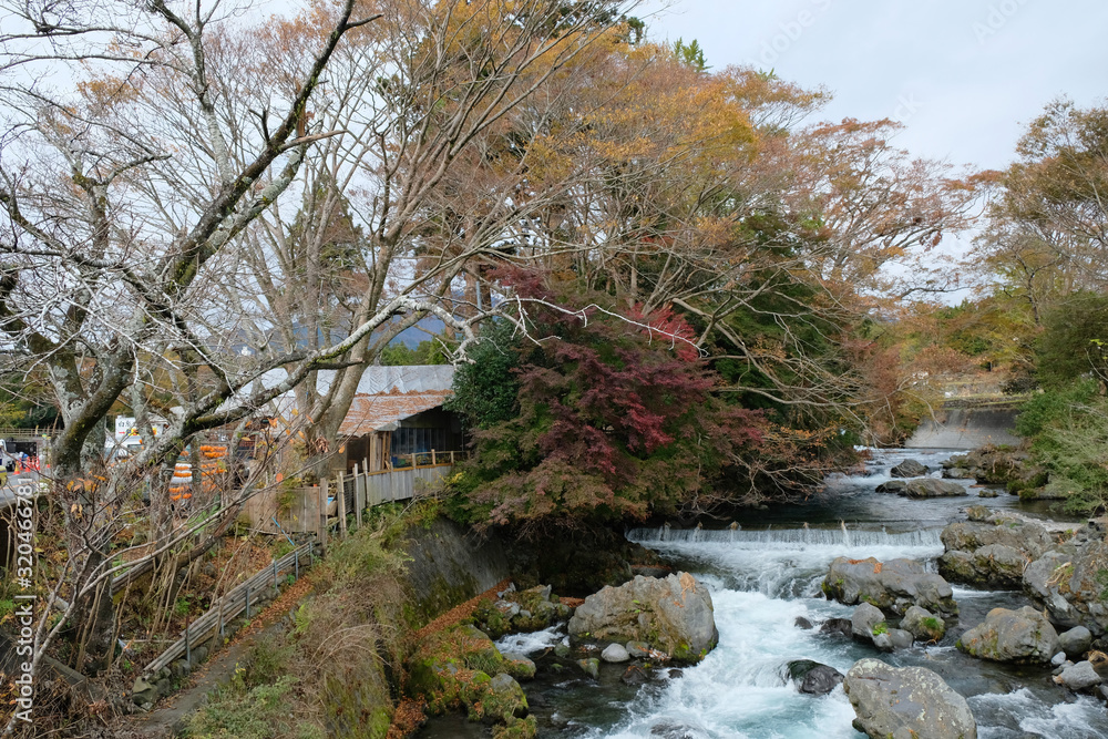 Shiraito no taki waterfall are located in the southwestern foothills of ...