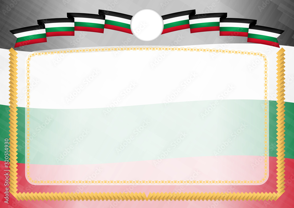 Border made with Palestine national flag. Stock Vector | Adobe Stock
