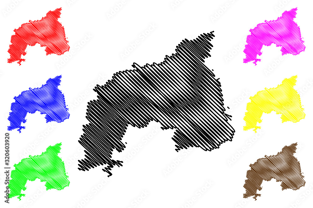 Khomas Region (Regions of Namibia, Republic of Namibia) map vector ...