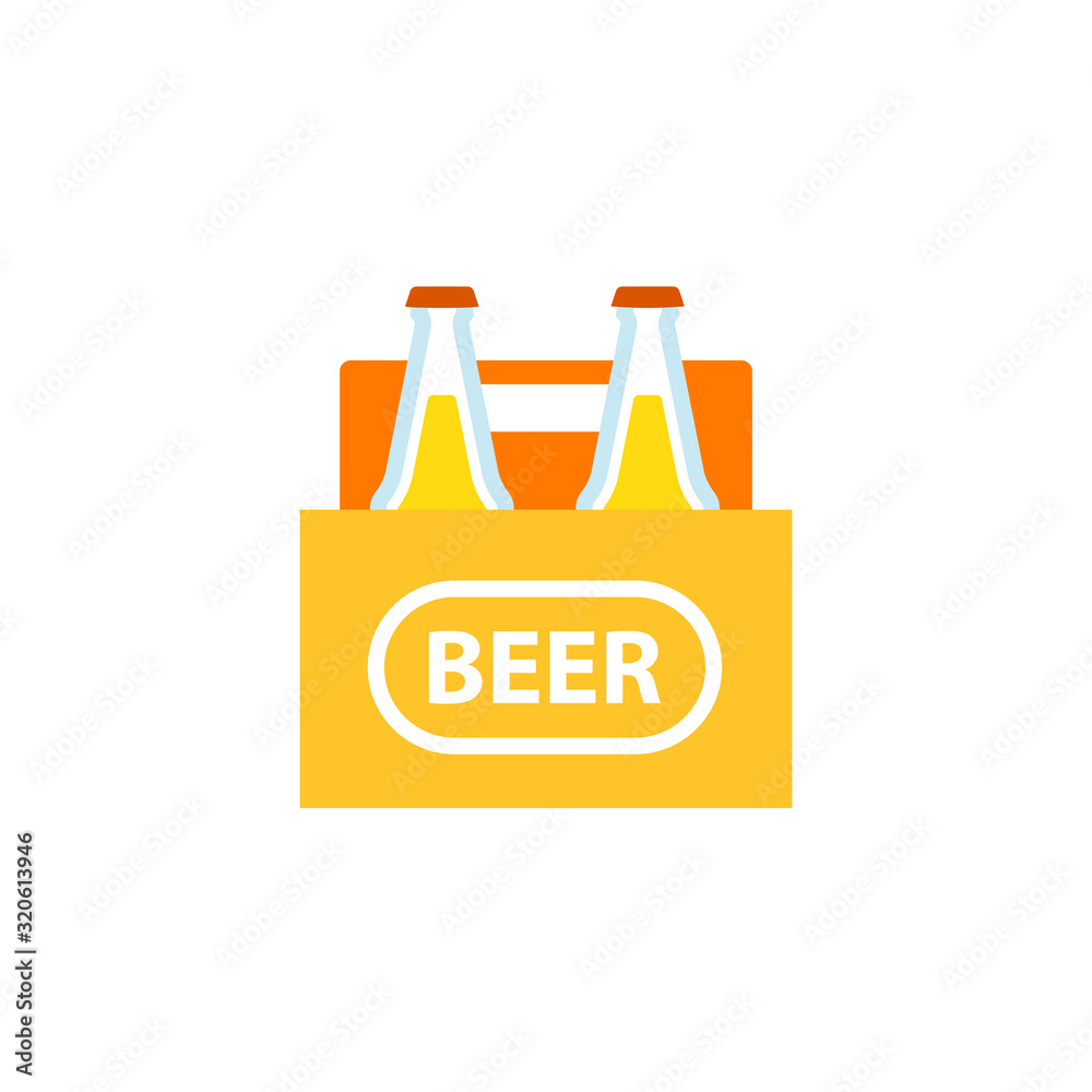 Beer 4 pack icon. Clipart image isolated on white background Stock ...