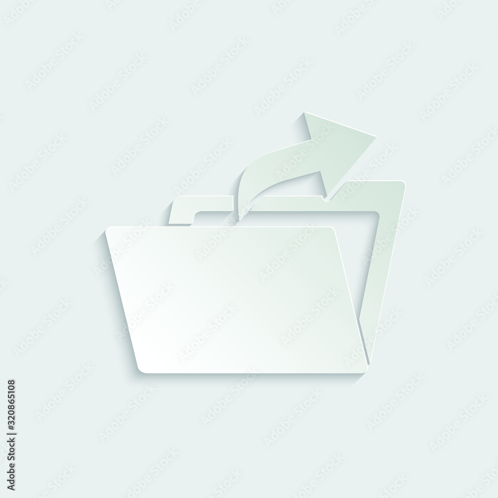 paper folder icon - vector Stock Vector | Adobe Stock
