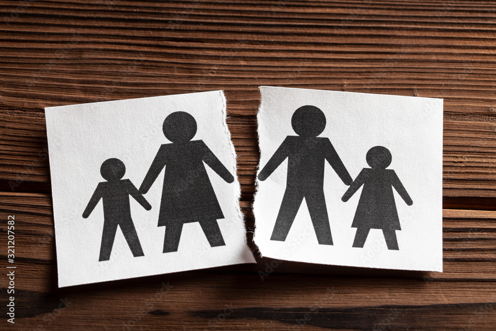 Breaking Relationships. Divorce in a family with children. Paper is ...