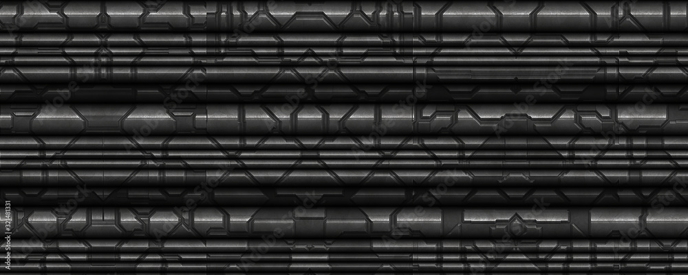 3d material spaceship metal panel wall texture background Stock ...