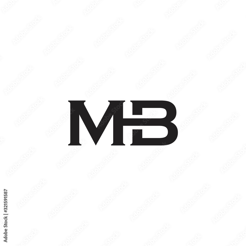 MB Logo Simple and Templates Vector Stock Vector | Adobe Stock