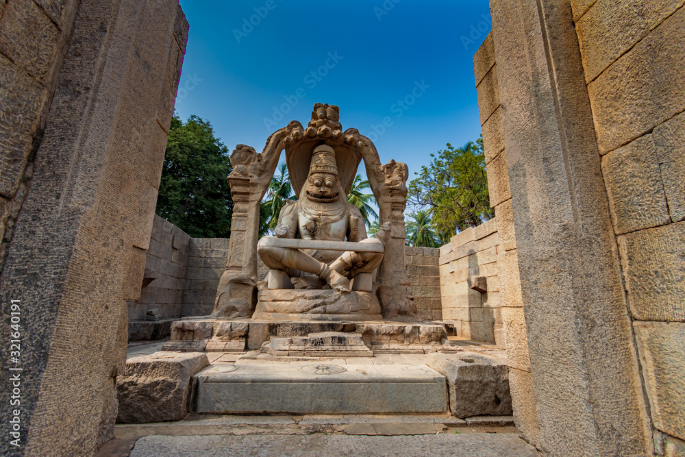 Narsimha Statue. This is the largest statue in Hampi build in 13AC ...