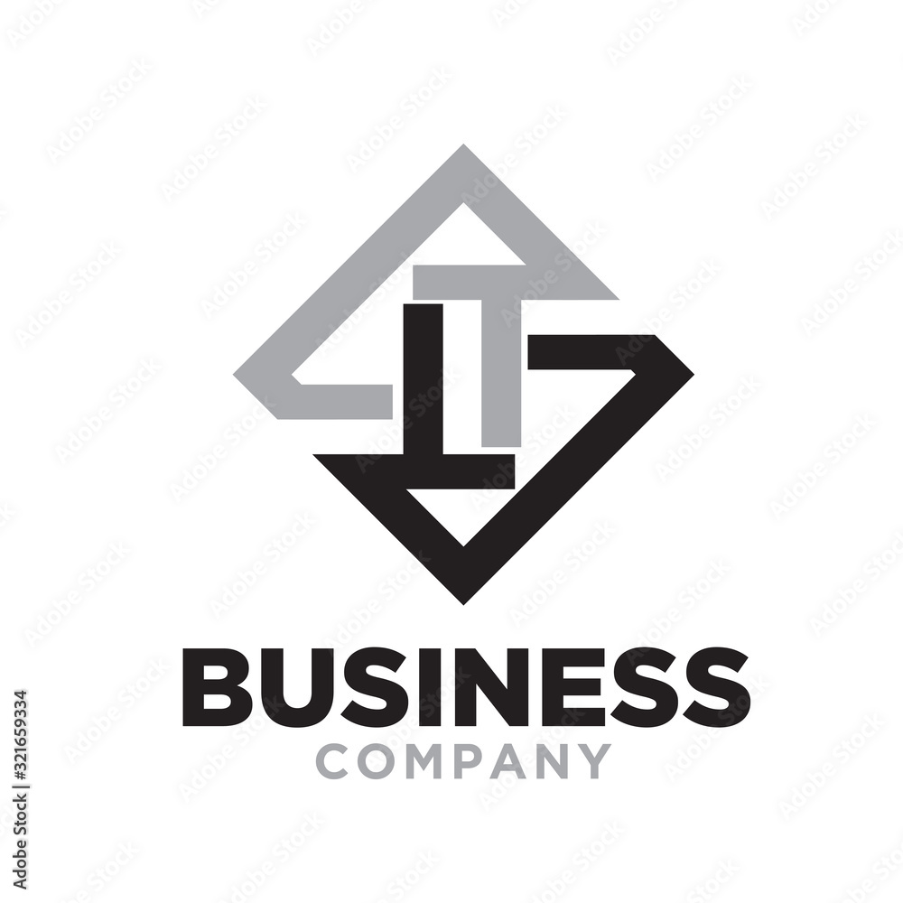 l t business logo designs flat Stock Vector | Adobe Stock