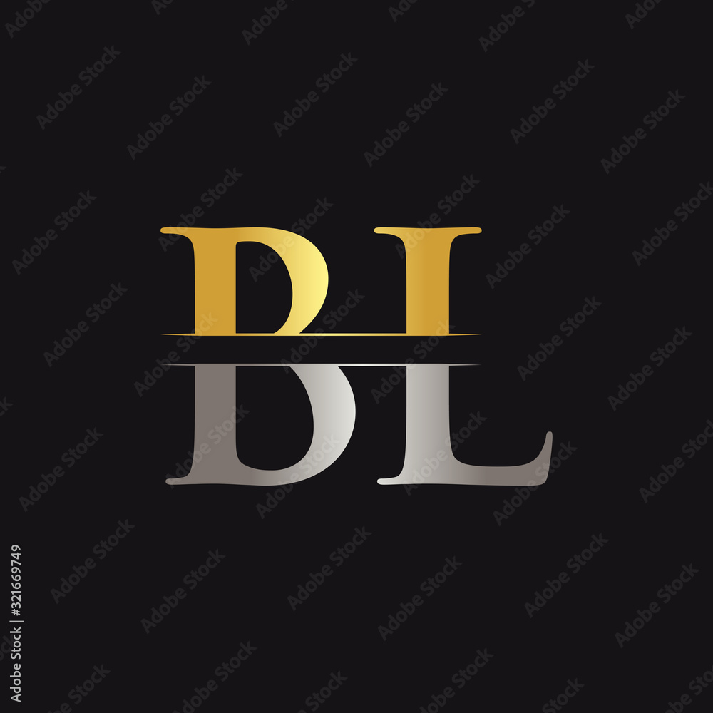 Initial BL Letter Logo With Creative Modern Business Typography Vector ...
