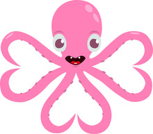 Pink Octopus Clipart Free Stock Photo - Public Domain Pictures