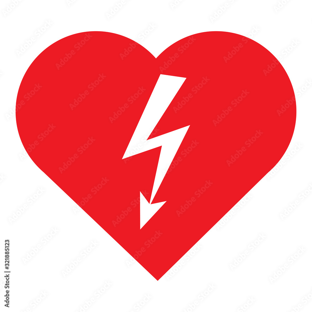 Automated external defibrillator AED sign graphics design. Perfect for ...