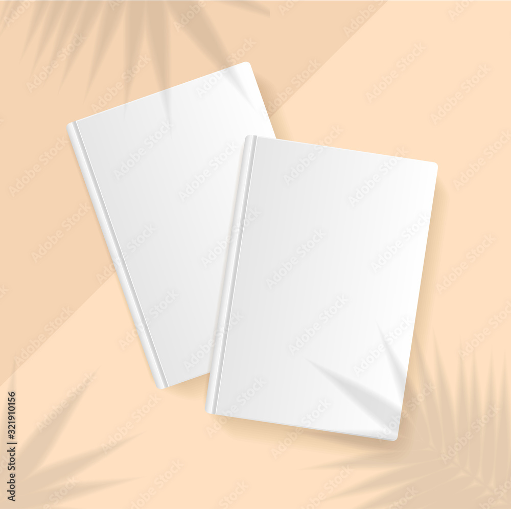 Shadow Plant Overlay Palm Leaf Effect Realistic Detailed 3d Book Cover ...