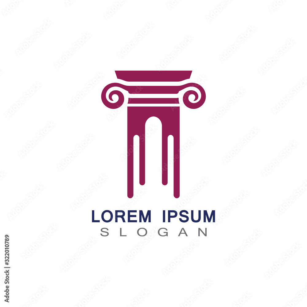 Column Logo and symbol Template vector illsutration design Stock Vector ...