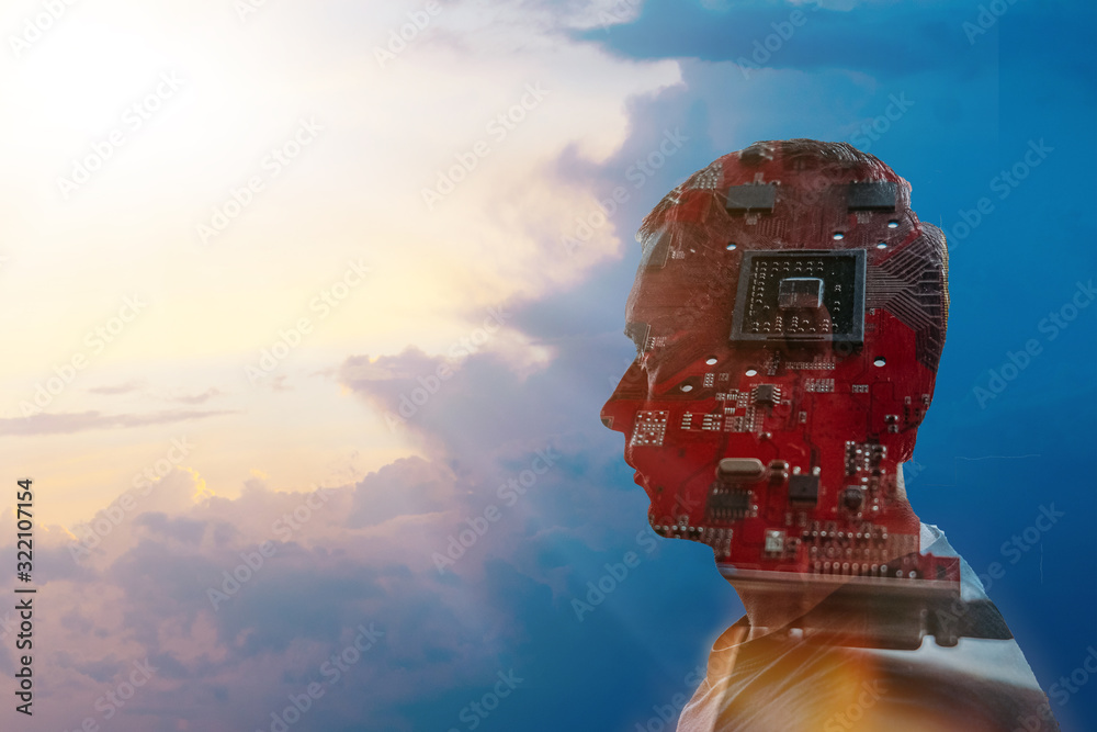 Stock-Foto „Biohacking, DIY biology upgrade brains and bodies, human ...