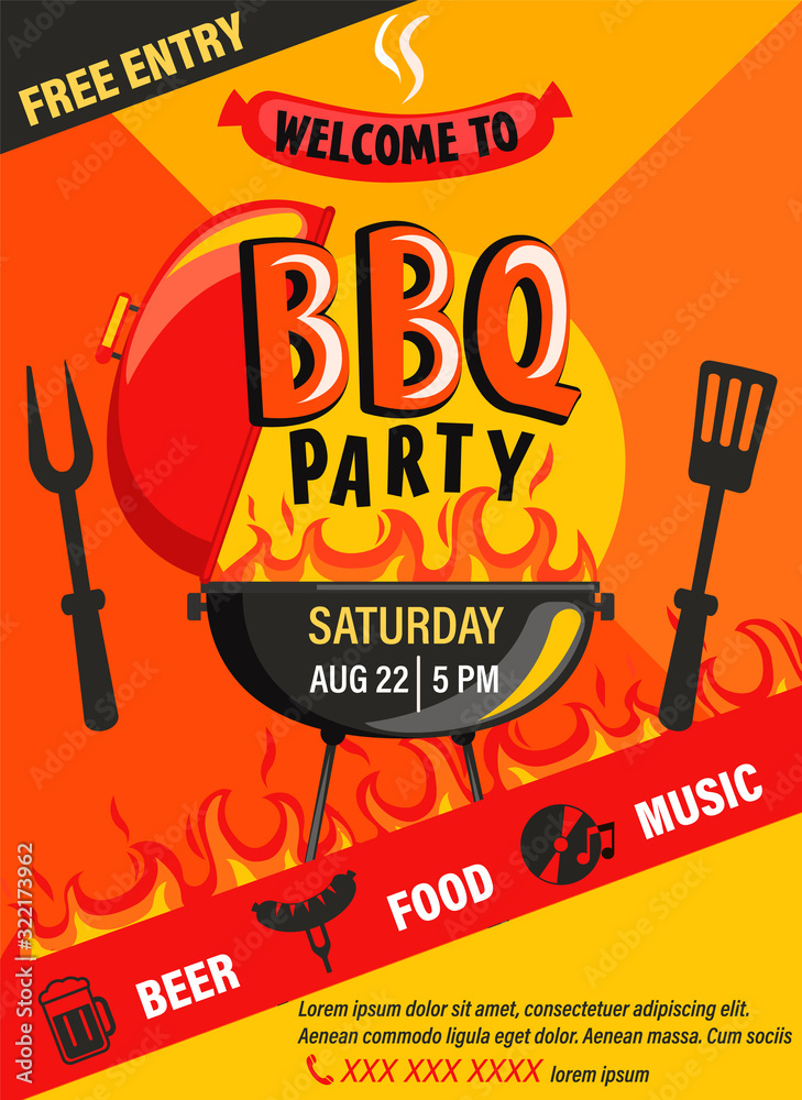 Fall Cookout Invitation