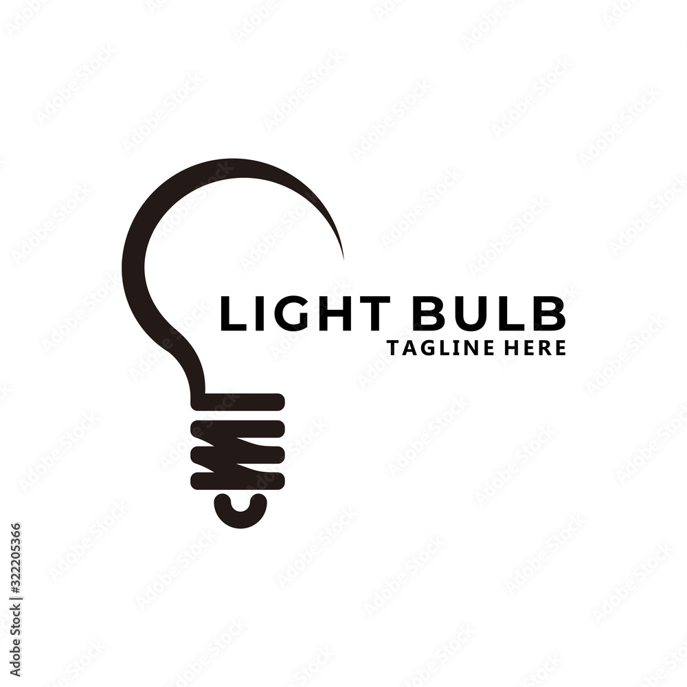 Light Bulb Vector Logo