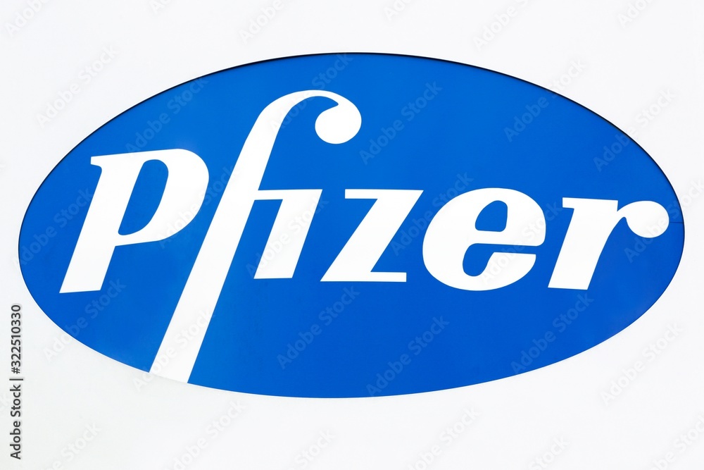 Foto de Stock Ballerup, Denmark - September 10, 2017: Pfizer logo on a ...
