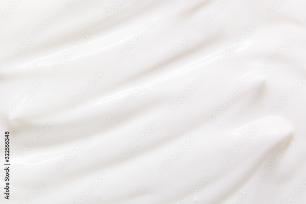 Sour cream, yogurt texture. White dairy food background Stock Photo ...
