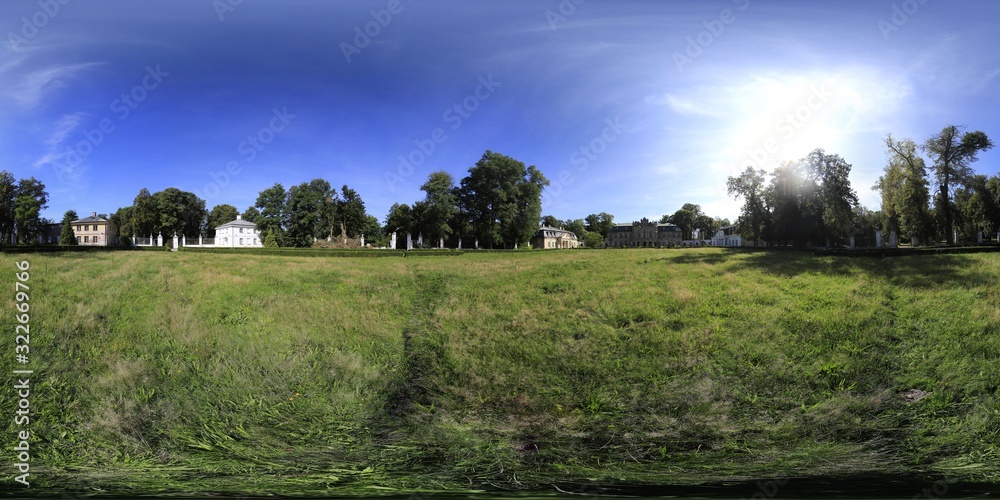 Green landscape HDRI Panorama Stock Photo | Adobe Stock
