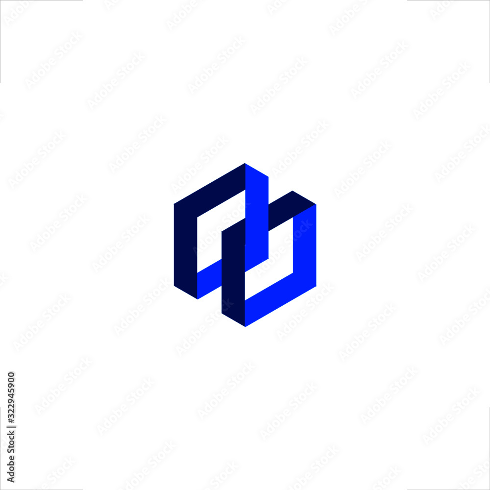 connected logo bonding hexagon design Stock Vector | Adobe Stock