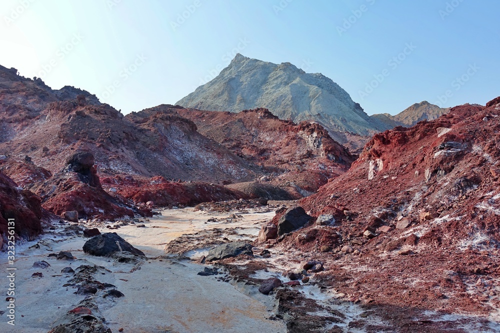 Mountains of Hormuz with incredibly paradisaical Colors on the Iranian ...
