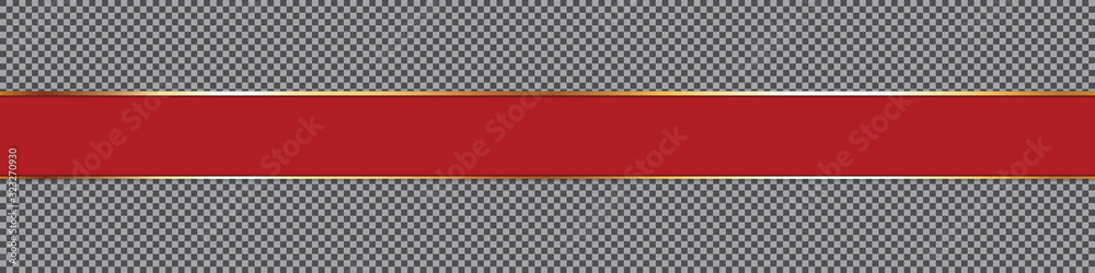 red ribbon banner on transparent background Stock Vector | Adobe Stock
