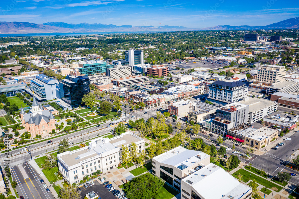 Downtown Provo Utah South North West View Stock Photo | Adobe Stock