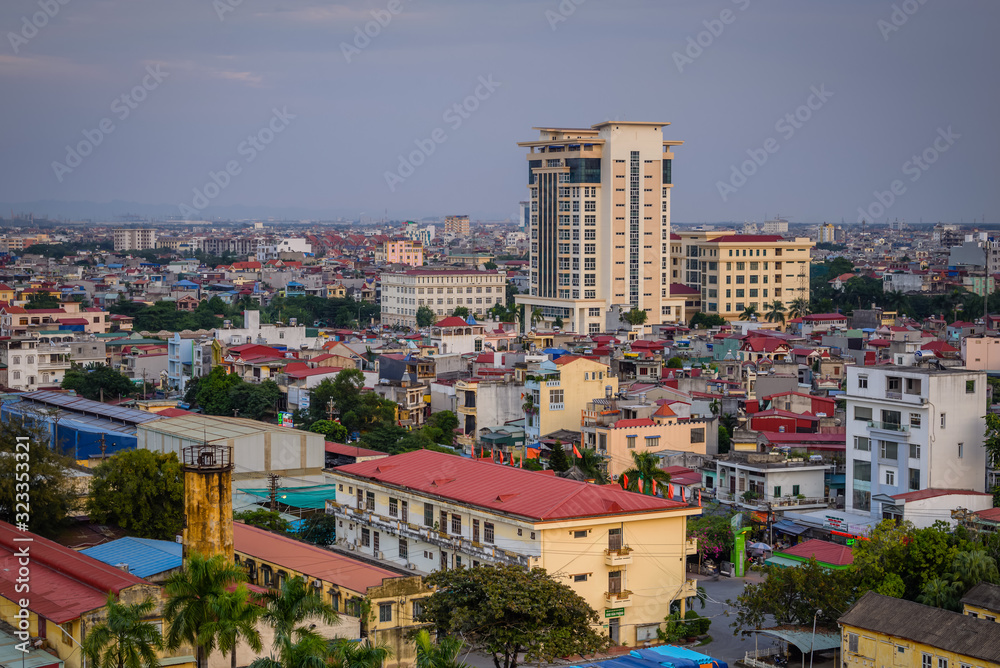 Awakening fast changing city, northern Vietnam, a developing city and ...