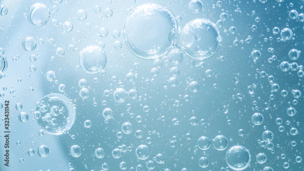 Abstract Blue water bubbles background Stock Photo | Adobe Stock