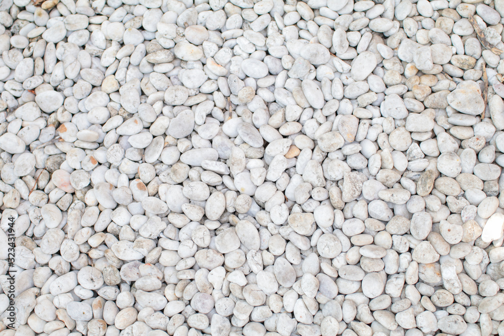 Crushed Small rocks construction background. Crushed stones texture of ...