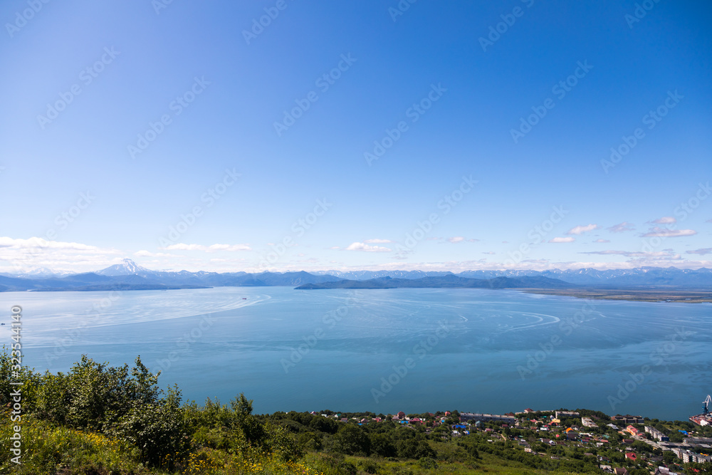 Avacha Bay, Kamchatka Peninsula, Russia. One of the largest bays on the ...
