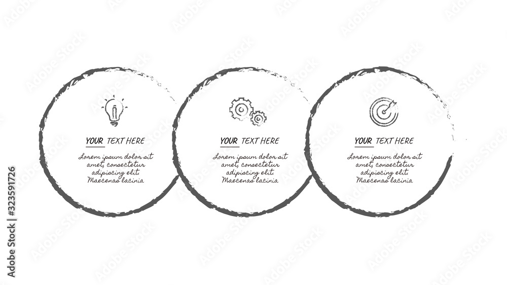 Business Data Visualization Process Chart Abstract Elements Of Graph Diagram With Steps