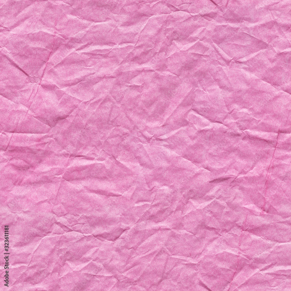 Crumpled paper texture in new pink color as part of your greeting card ...