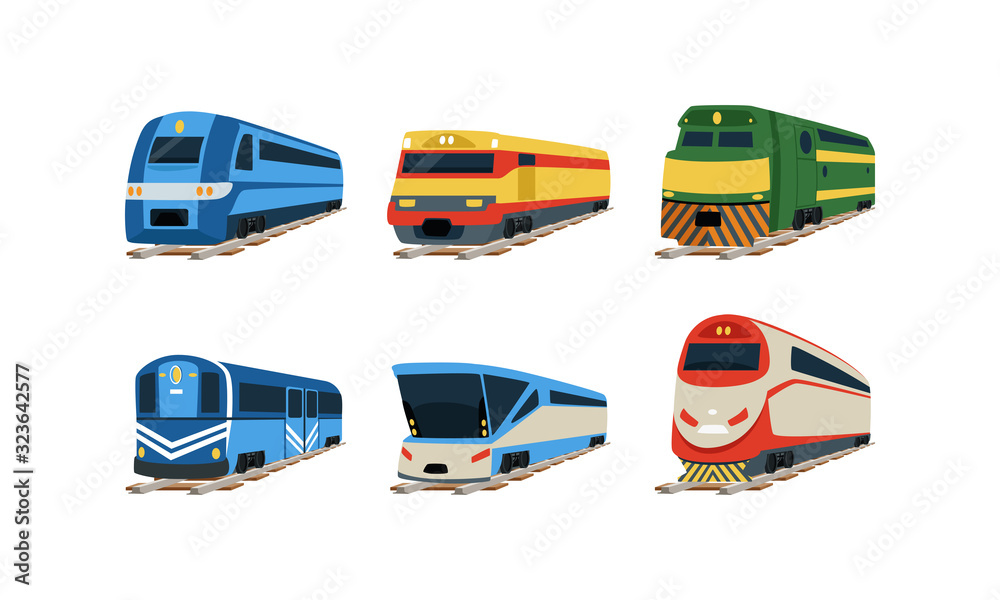 Train Locomotives Collection, Railway Carriages, Evolution of Trains ...