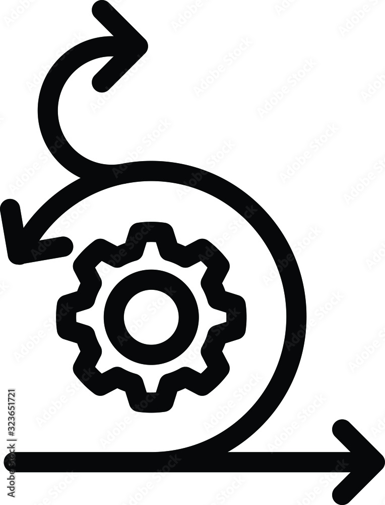 Agile icon, vector line illustration Stock Vector | Adobe Stock