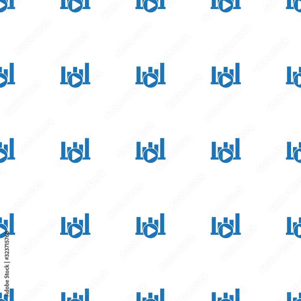 Bitrate icon pattern seamless isolated on white background. Editable ...