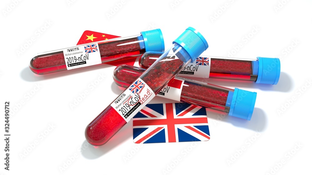 United Kingdom of Great Britain and Northern Ireland national flag 3D ...
