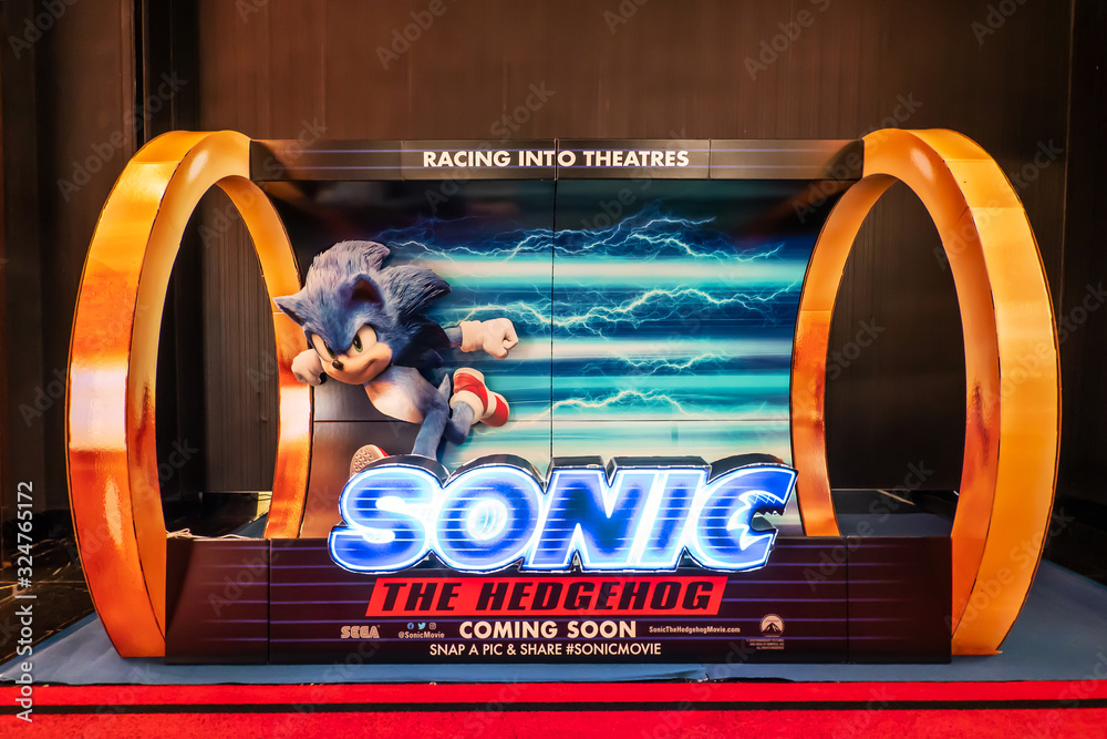 BANGKOK, THAILAND, 20 Feb 2020 - A beautiful standee of a movie called ...