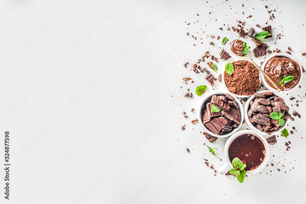 Different types of cocoa Stock Photo | Adobe Stock