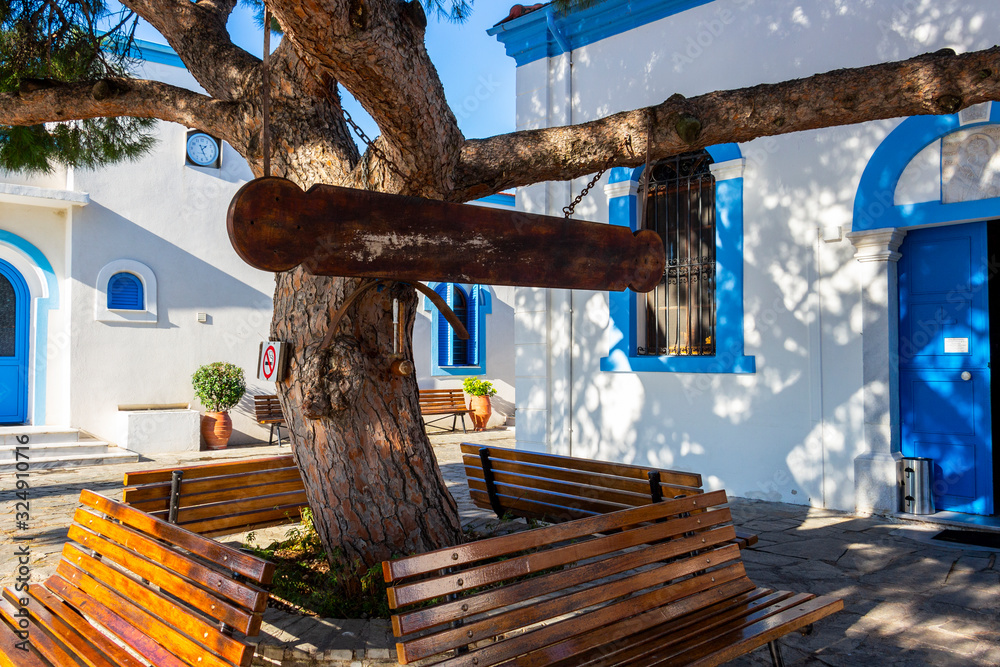 Monastery of St. Nicholas in Lake Vistonida, Porto Lagos, Xanthi ...