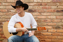 Cowboy Playing Guitar Free Stock Photo - Public Domain Pictures