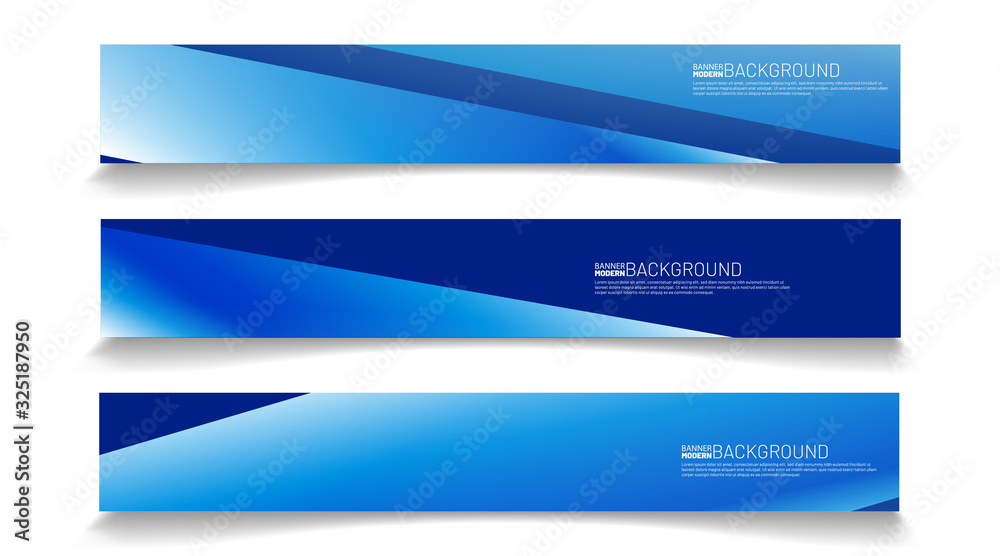 Modern web banner background. abstract vector template design Stock ...