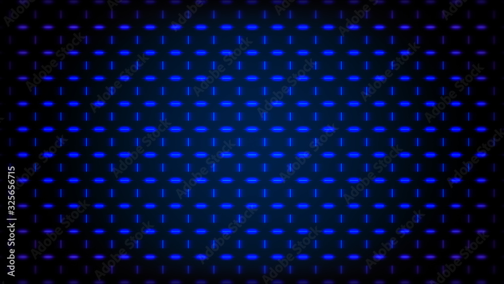 Abstract Dark blue Grid Pattern Design background. Light Glow Led Striped Grid Pattern Blue ...