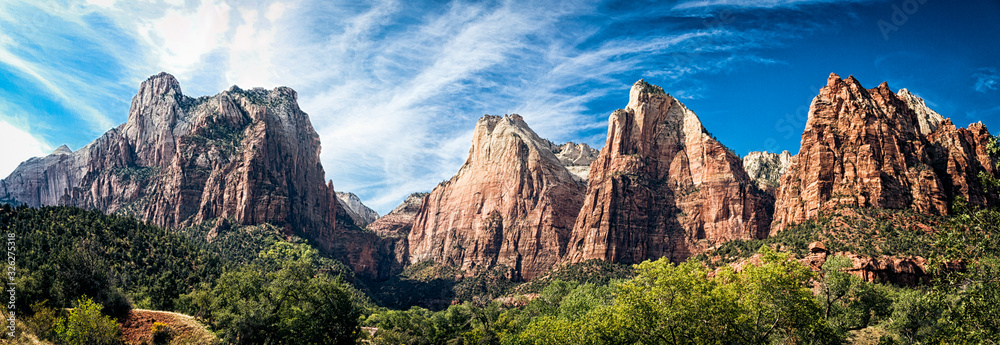 Zion National Park East temple Stock Photo | Adobe Stock