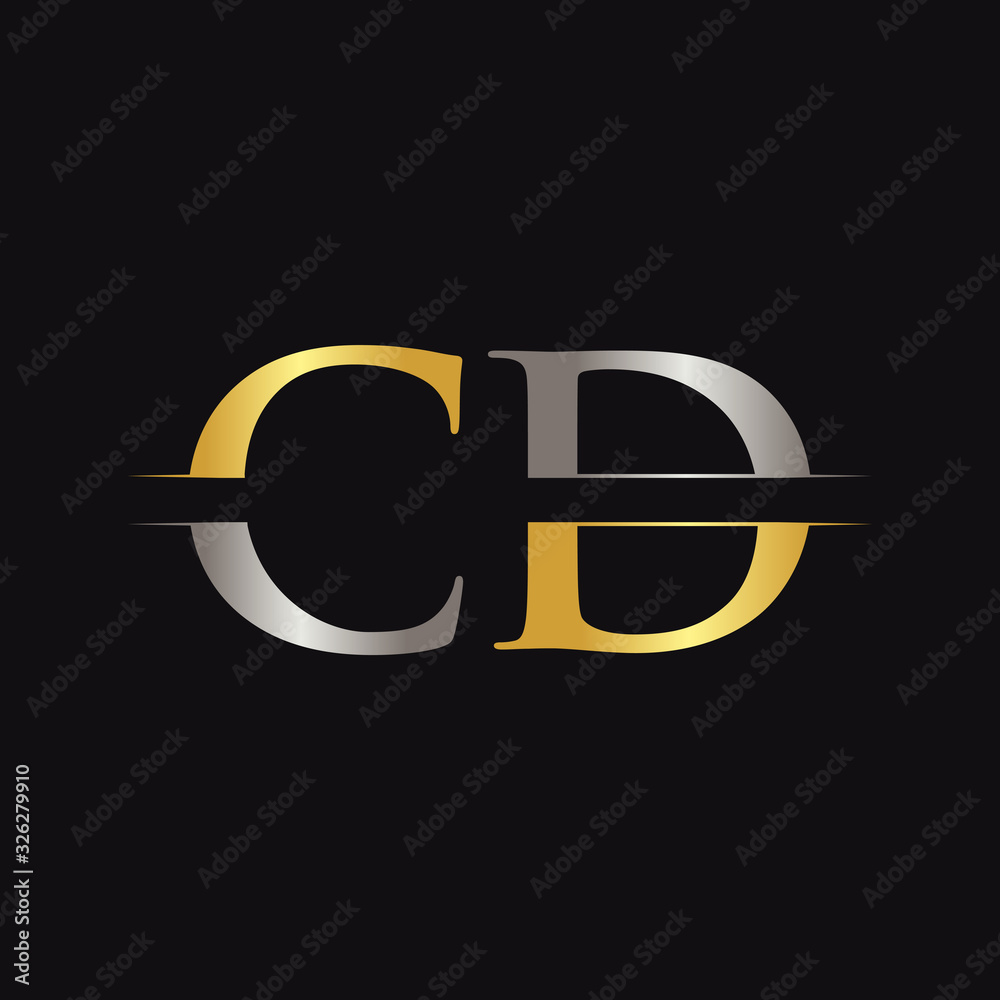 Initial CD Letter Logo With Creative Modern Business Typography Vector ...