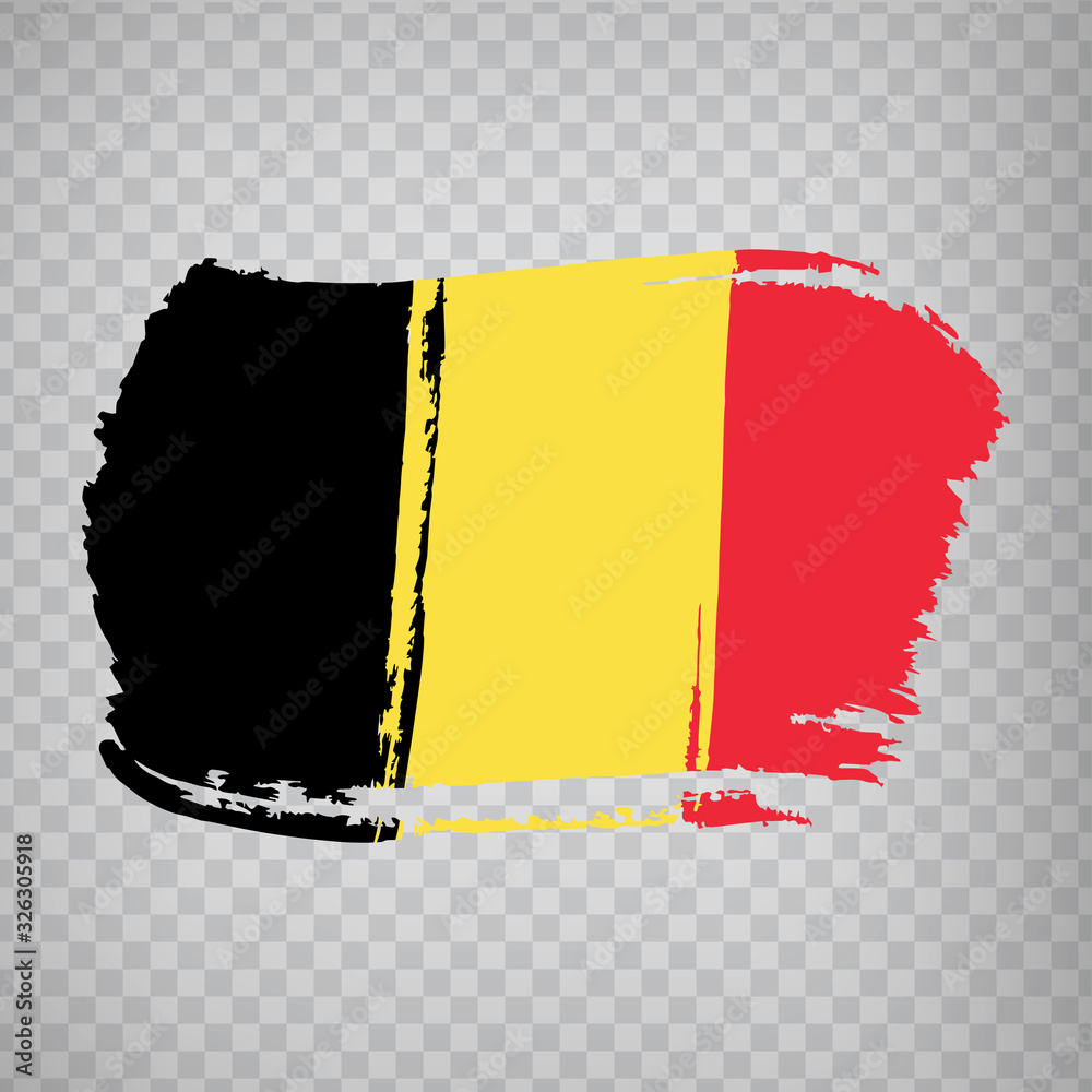 Vector de Stock Flag of Belgium from brush strokes. Flag Kingdom of ...