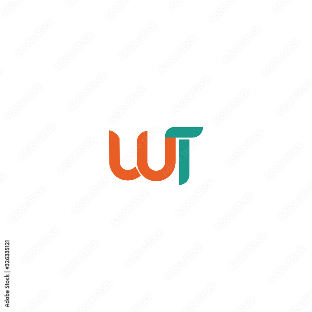 Initial letter wt logo or tw logo vector design template Stock Vector ...