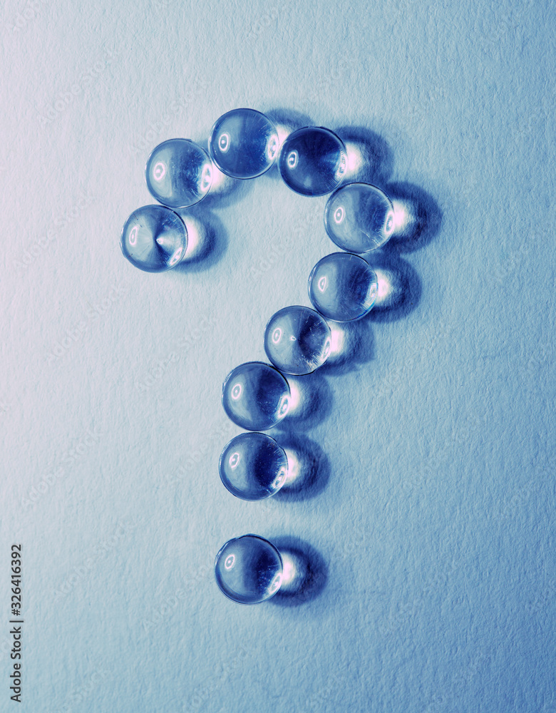 Question mark. Abstract banner with a question mark. Question mark made ...