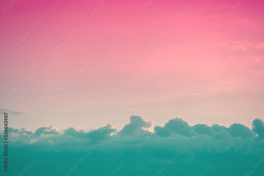 Colorful cloudy sky at sunset. Gradient color. Sky texture. Abstract ...
